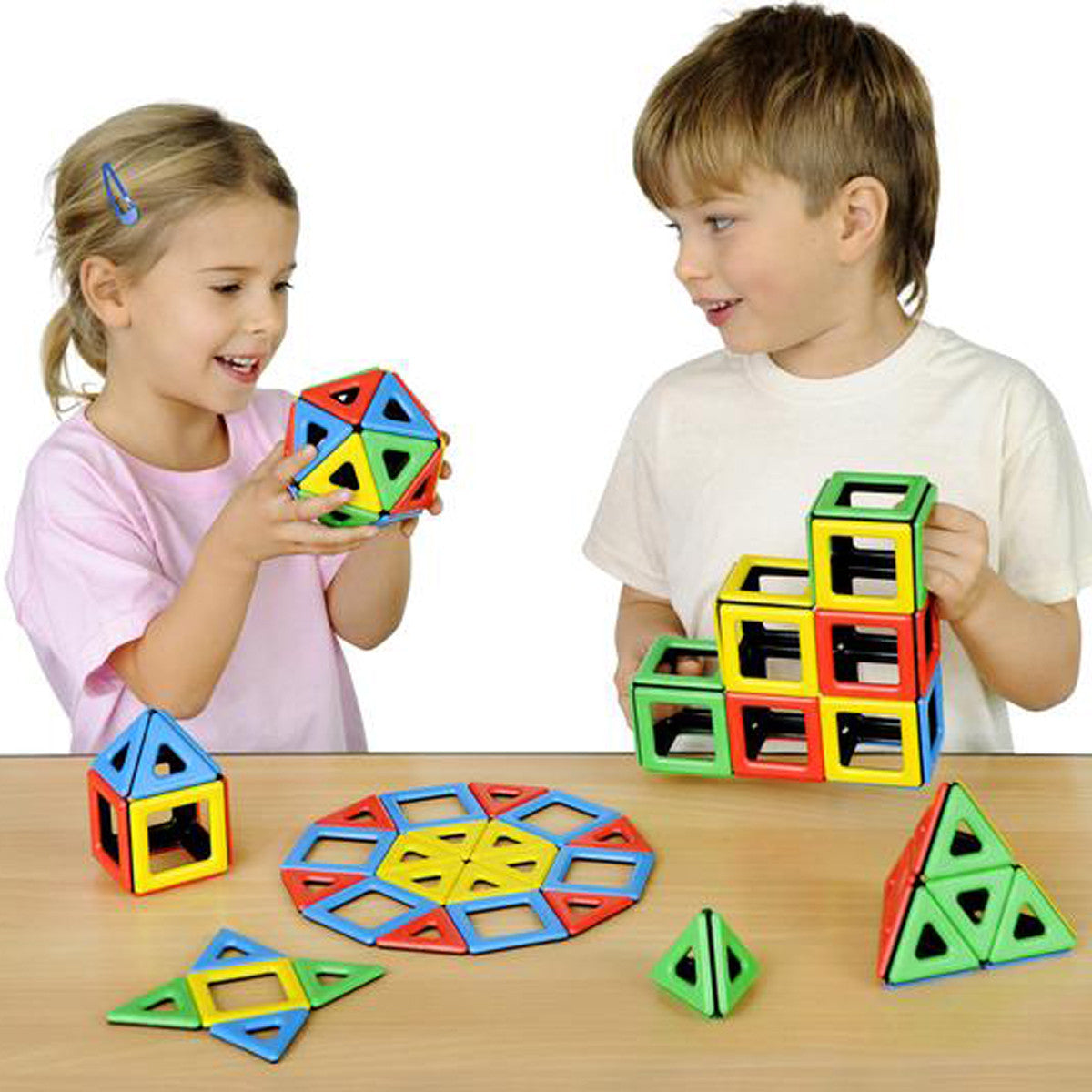 Magnetic polydron class set for early years children | Hopscotch School ...